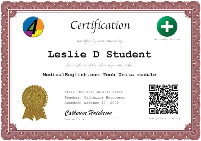Medical English Online Course